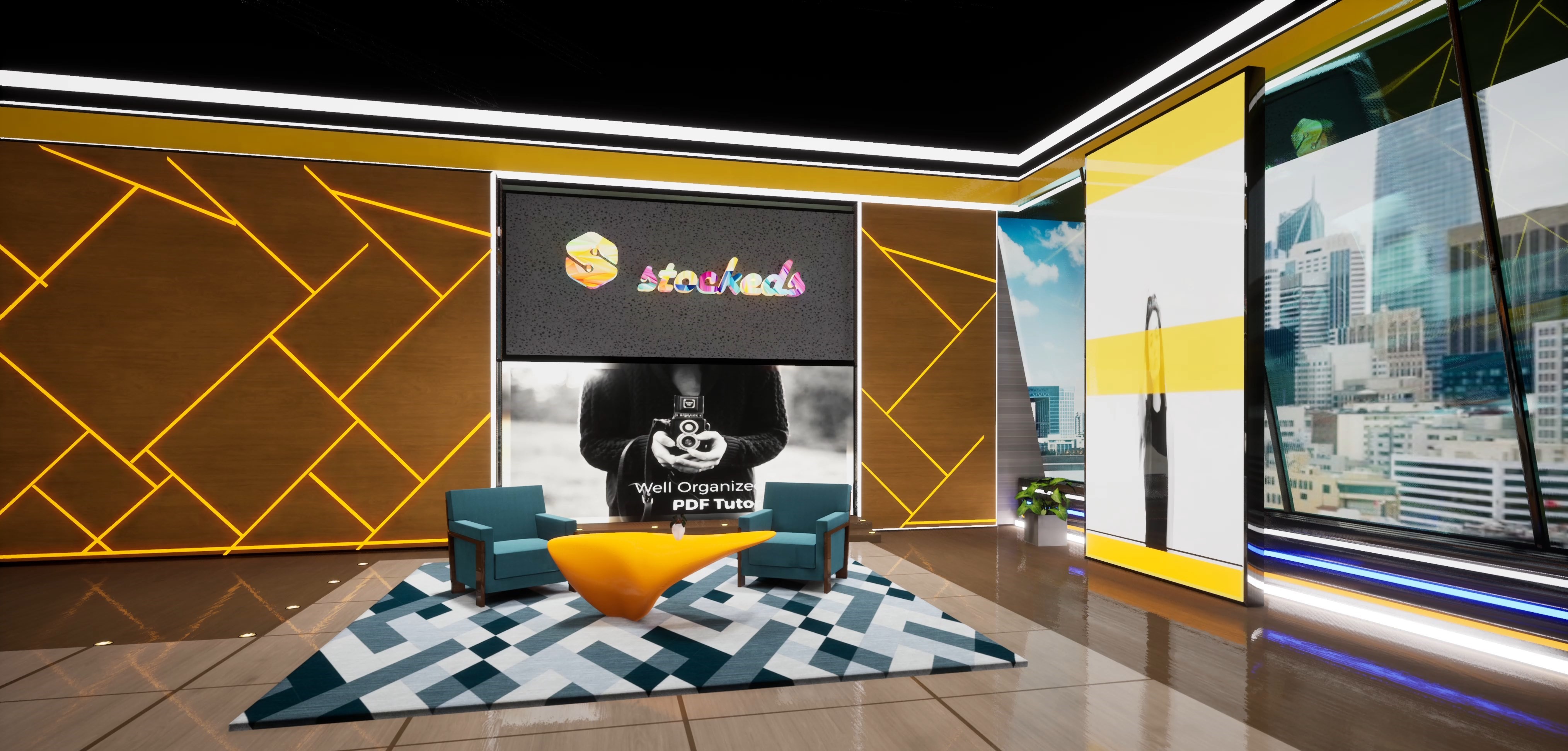 Virtual Sets | Buy TALKSHOW SPNX | Unreal Engine Corporate Virtual Set ...