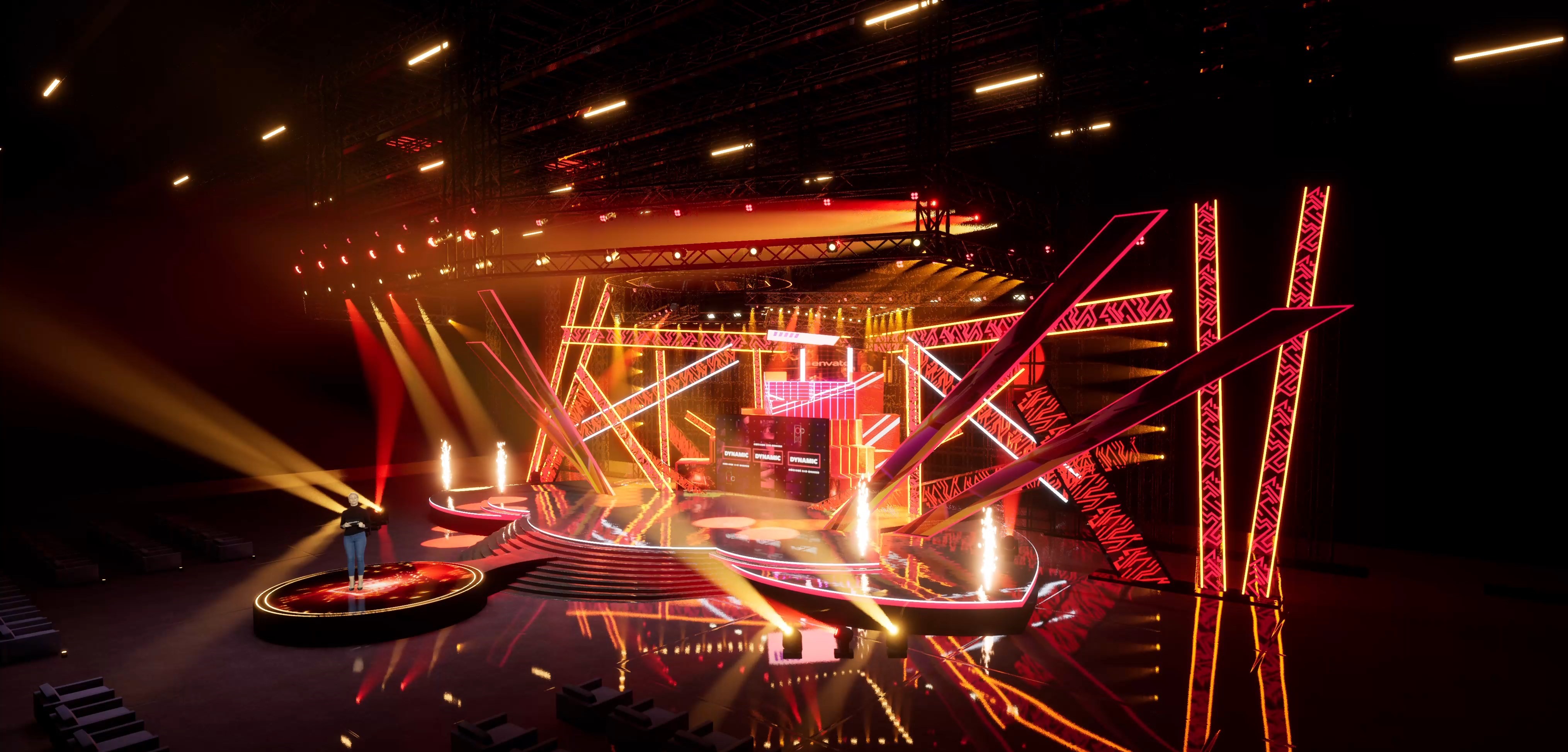 Virtual Sets | Buy STAGE NOAV | DMX Pyro | Unreal Engine Corporate ...