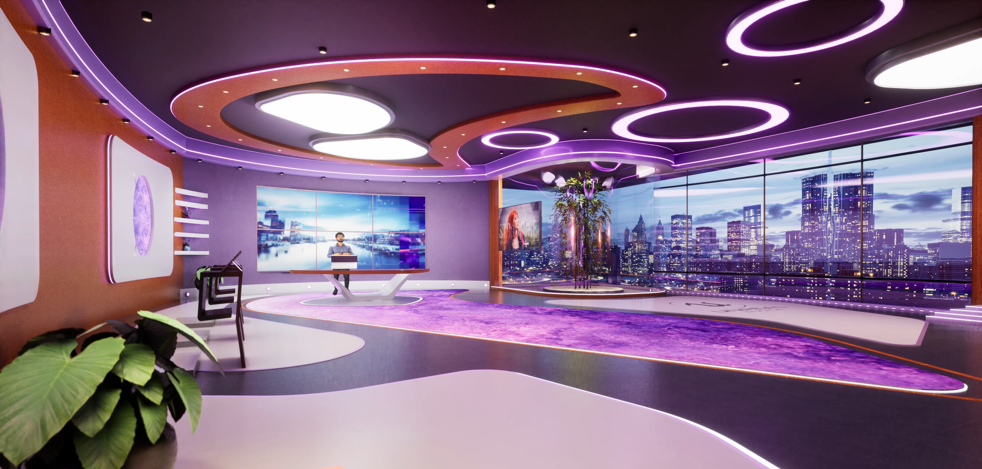 TALKSHOW ASF6D | Unreal Engine Corporate Virtual Set | Virtual Sets ...