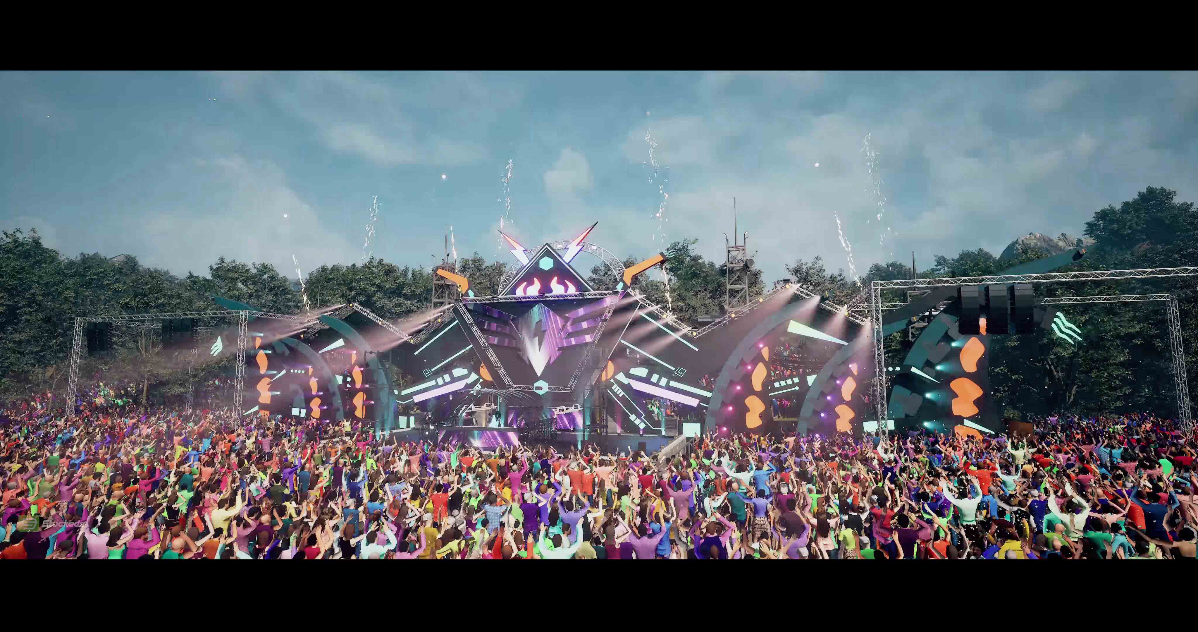 Virtual Sets | Buy DJ STAGE 55X85 | DMX | | Pyro | | Confetti | Unreal Engine Virtual Set – Stockeds