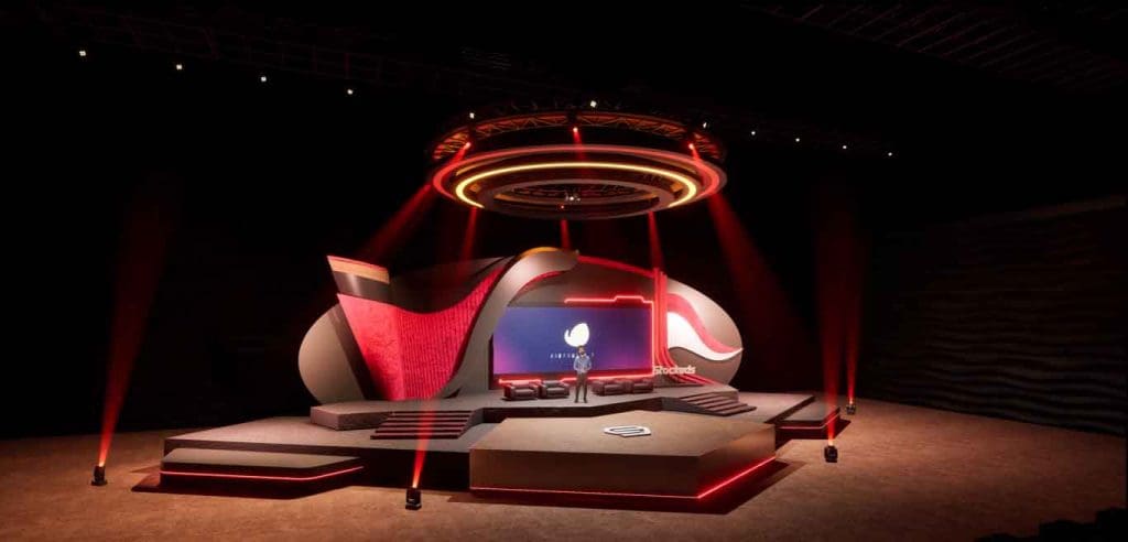 3D Stage Hyper Realistic Virtual Set | DMX & Unreal | Aximmetry - STOCKEDS