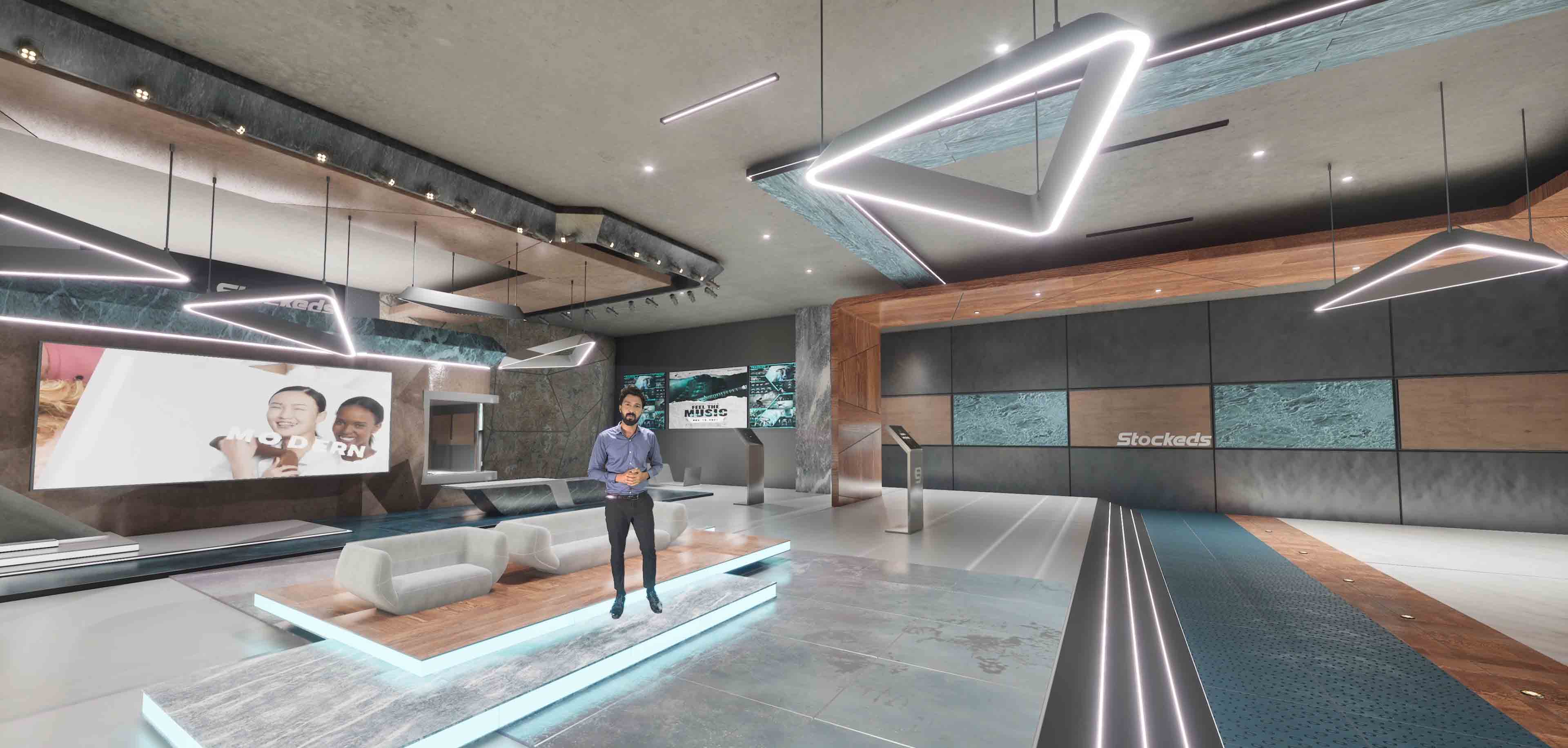 Virtual Sets | Buy Talkshow GY8HF | Unreal Engine Corporate Virtual Set ...