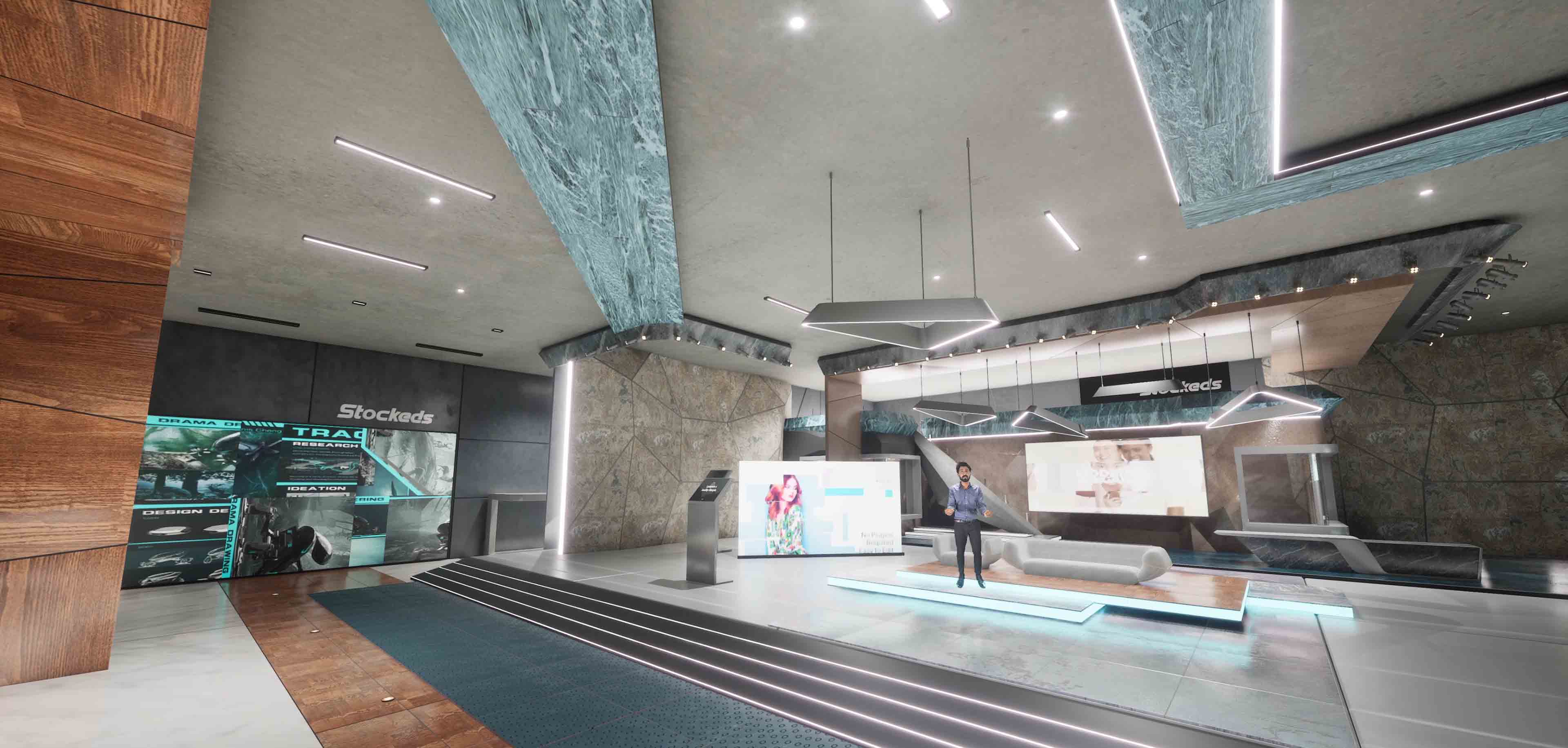 Virtual Sets | Buy Talkshow GY8HF | Unreal Engine Corporate Virtual Set ...