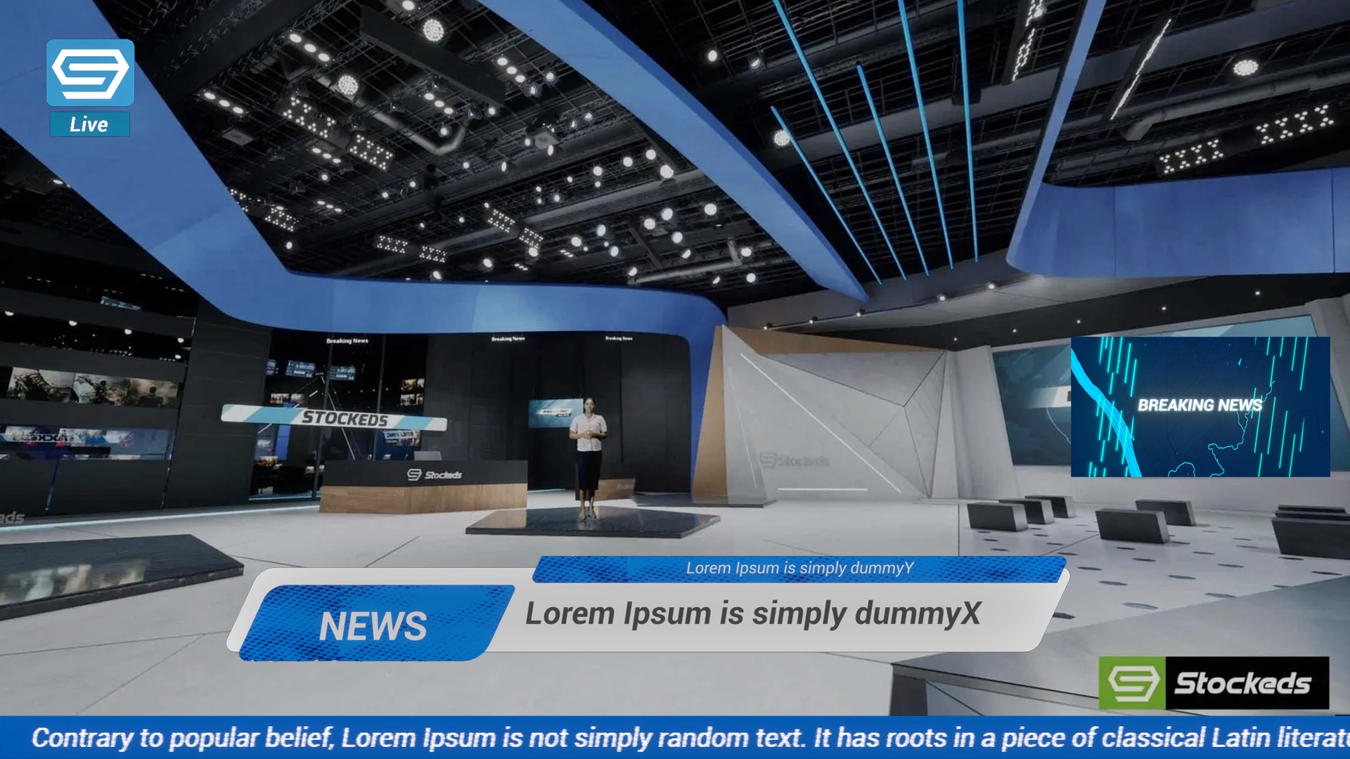 NewsPack_XINE: News Motion Kit – Unreal Engine Broadcast Graphics Pack ...